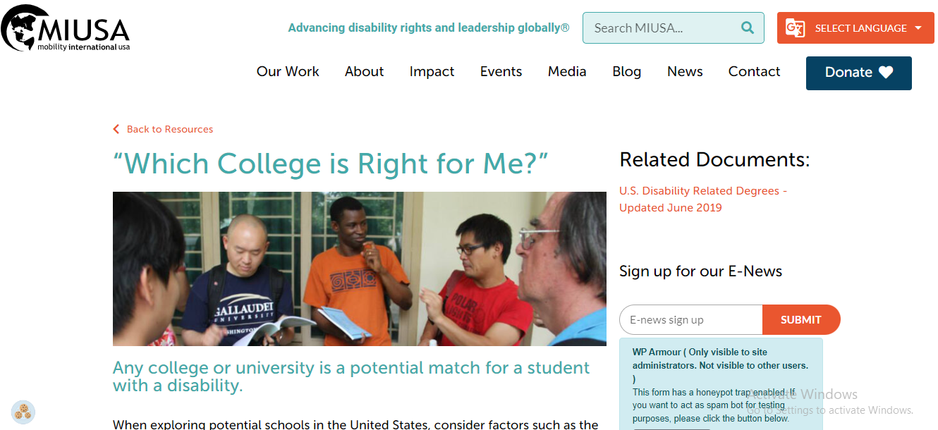 "Which College is Right for Me?" - MIUSA