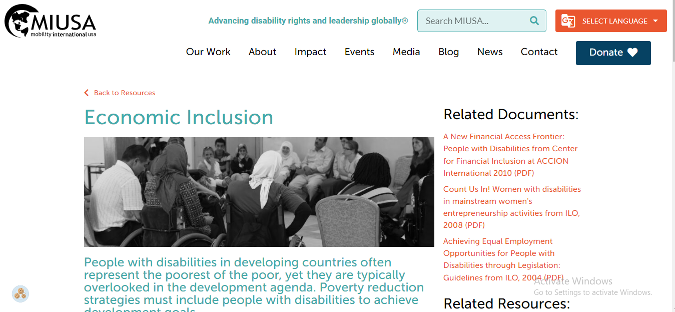 Economic Inclusion - MIUSA