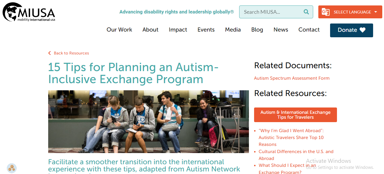 15 Tips for Planning an Autism-Inclusive Exchange Program - MIUSA