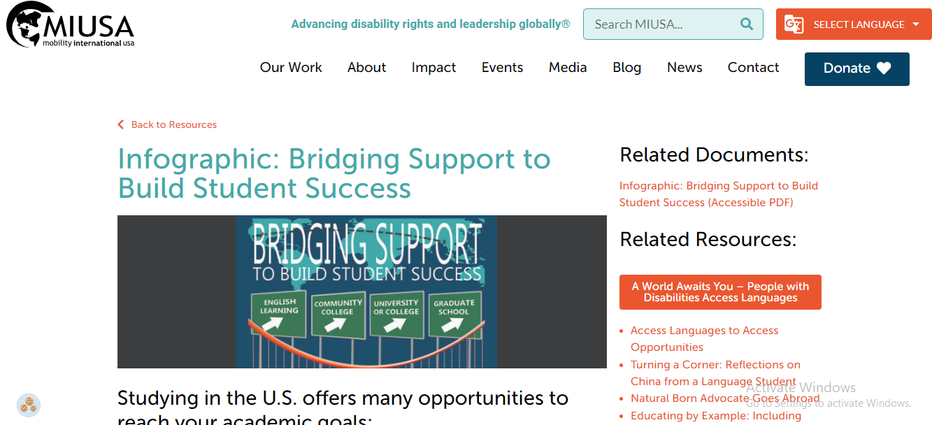Infographic: Bridging Support to Build Student Success - MIUSA