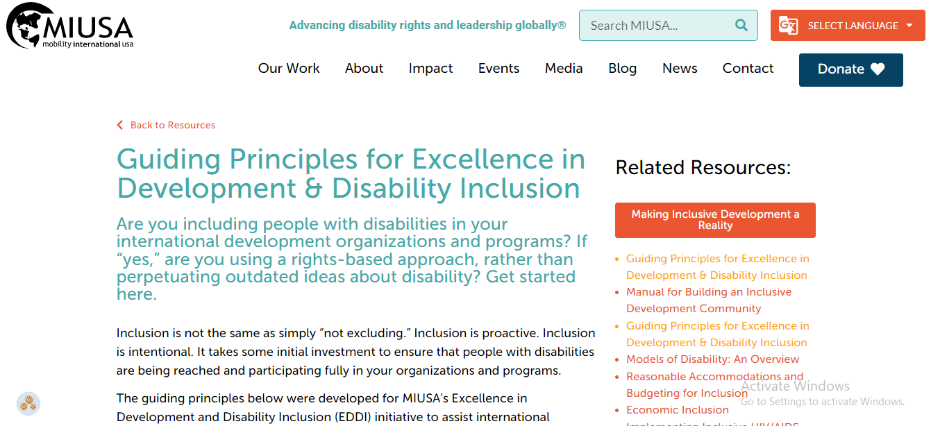 Guiding Principles for Excellence in Growth & Disability Inclusion