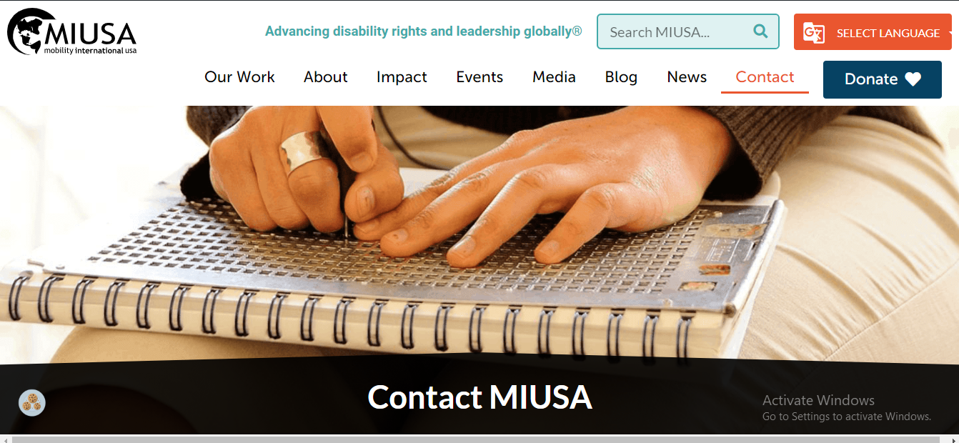 Contact Mobility International USA (MIUSA) - Contact